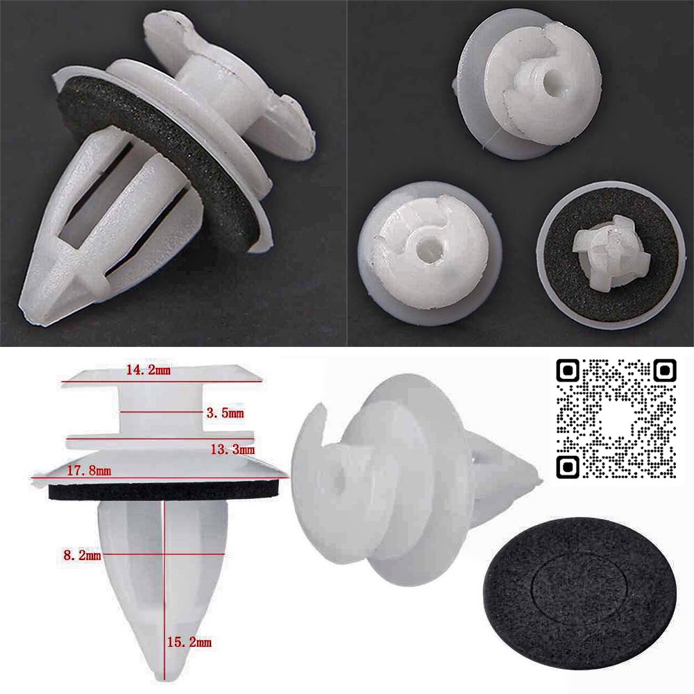 Jual Klip Nylon Plastik 6 / 10 / 25 / 50 Pcs Car Fastener Rivet Push ...