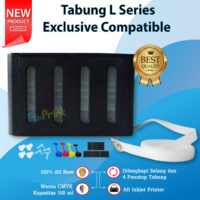 Jual Tabung Infus 100ml Printer Canon iP2770 E500 E510 E600 E610 E560 E560R FPTS882 | Shopee ...
