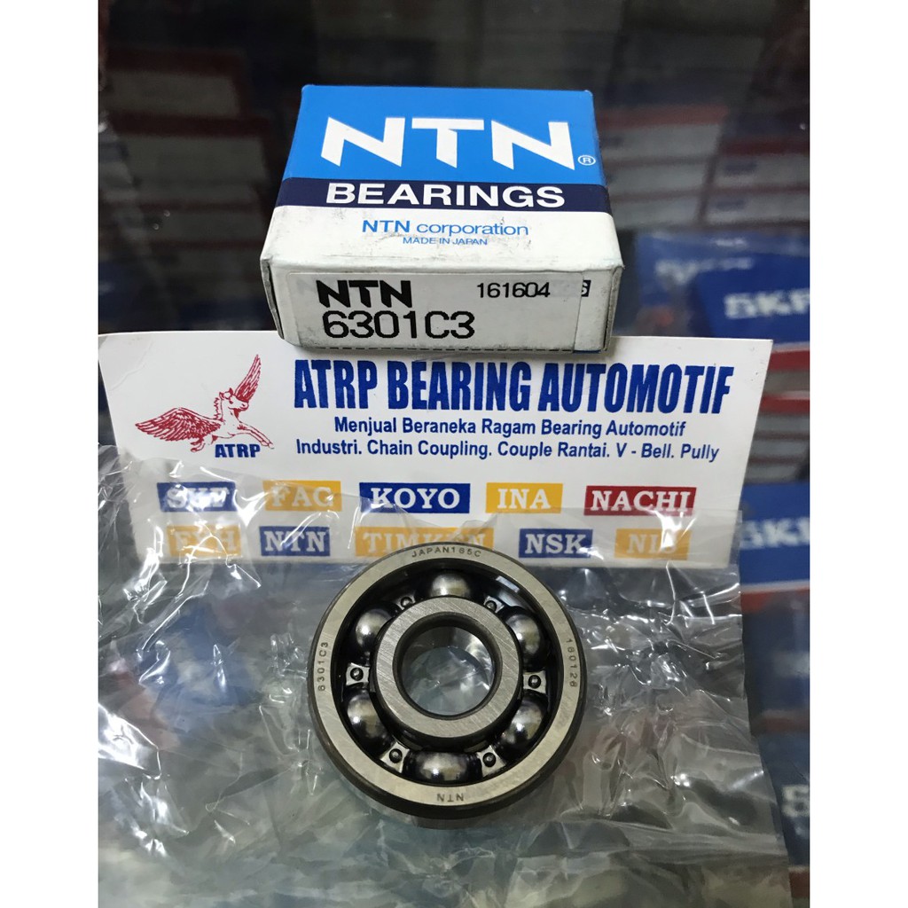 Jual BALL BEARING 6301 C3 NTN JAPAN ORIGINAL 12X37X12 | Shopee Indonesia