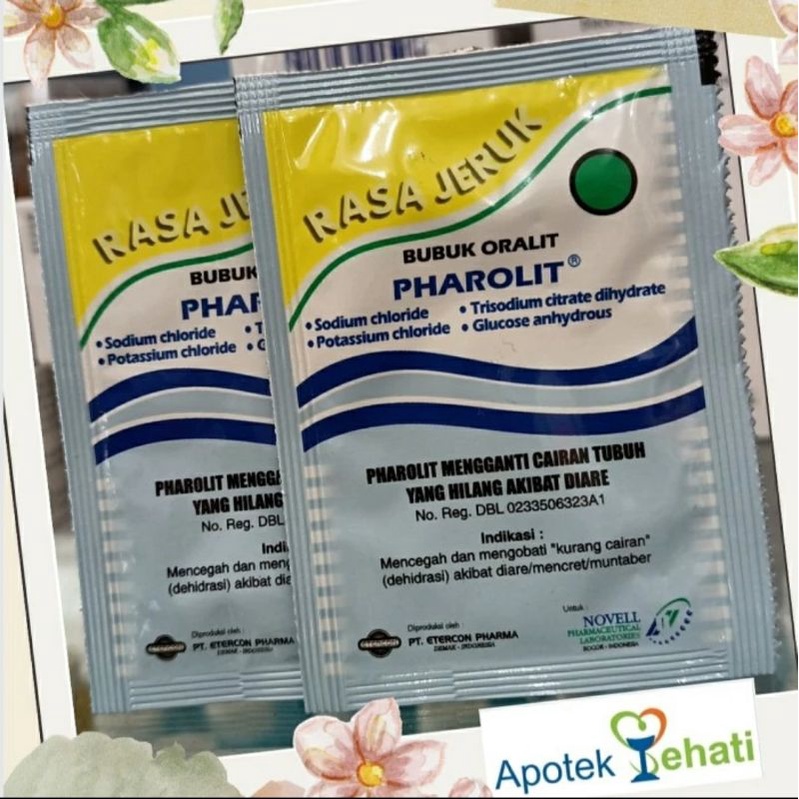 Jual Pharolit 4 gram Bubuk Oralit Rasa Jeruk Pengganti Cairan Tubuh ...