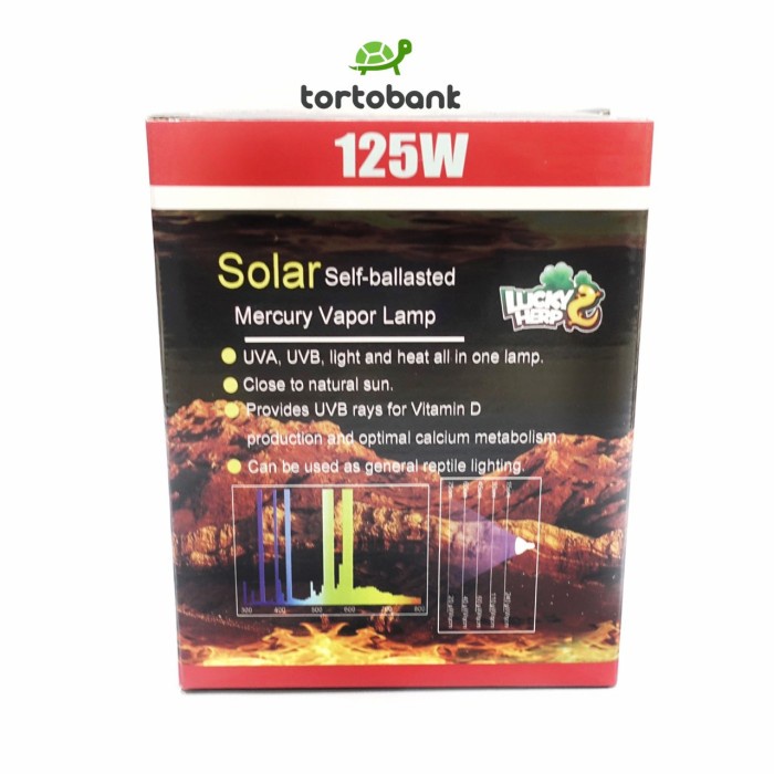 Jual Reptil-Uvb-Uva-Lampu- Lampu Uva Uvb Mercury Vapor Lamp 125 Watt Lucky Herp - Mirip Solar ...