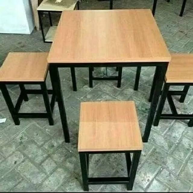 Jual Meja cafe / meja set cafe / meja resto / meja foodcourt | Shopee Indonesia