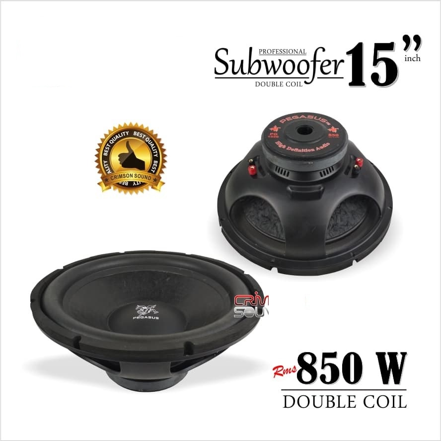 Jual SUBWOOFER 15 Inch 850 Watt RMS DOUBLE COIL PEGASUS PG-1556 ...