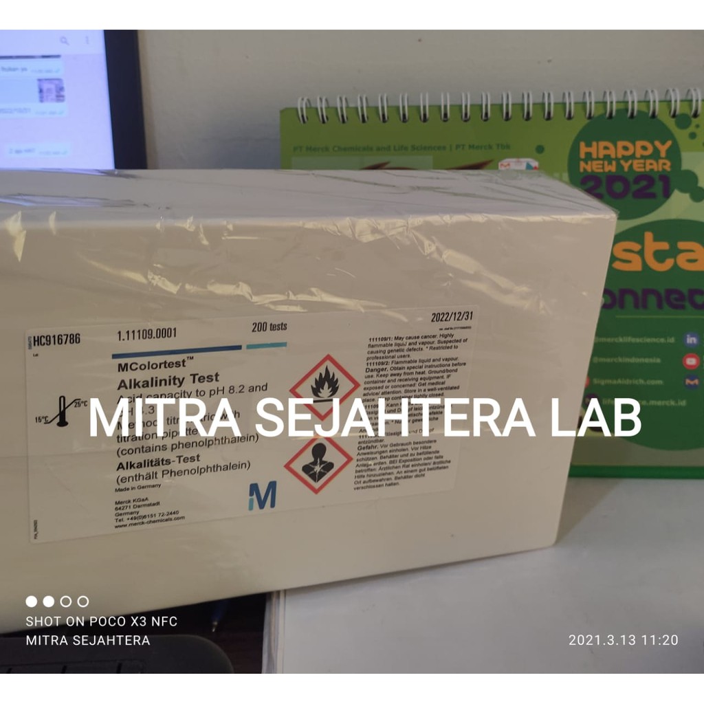 Jual ALKALINITY TEST KIT MERCK 200 TEST / 111109 / 1.11109.0001 ...