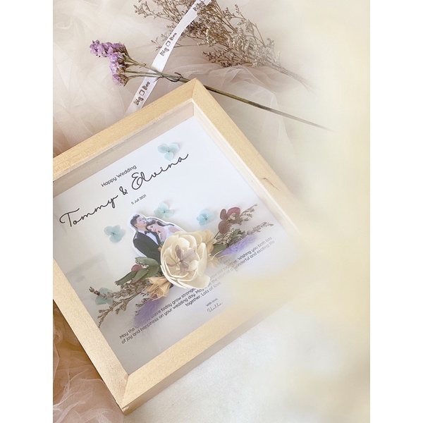 Jual Flower Frame Hadiah Bunga Kering Bingkai Bunga Tipe D | Shopee ...