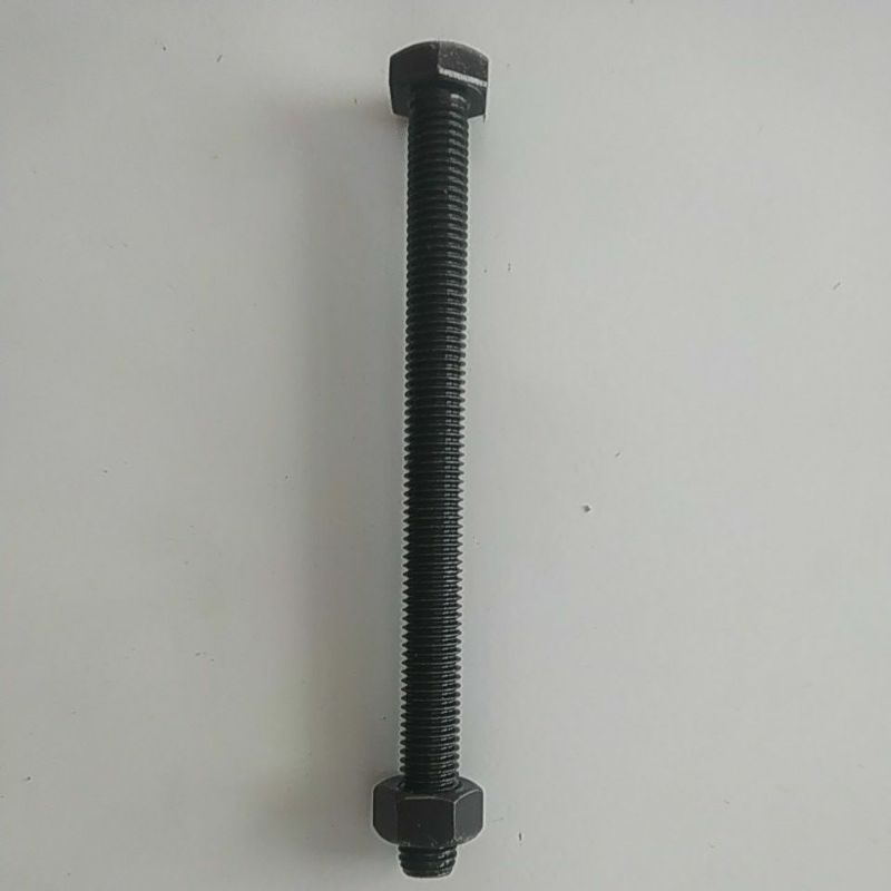 Jual baut mur baja hitam 8.8 full drat M 12 x 150 mm pitch 1.75 kunci 19 panjang 15 cm | Shopee ...