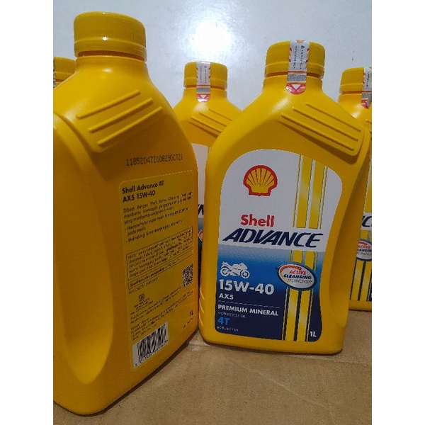 Jual OLI SHELL ADVANCE 4T AX5 1L 15W-40 SHELL | Shopee Indonesia