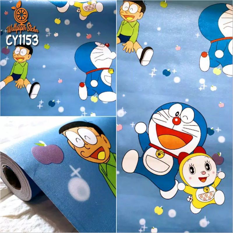 Jual Wallpaper Dinding Doraemon Stiker Dinding Doraemon Walpaper Dinding Doraemon Wallpaper ...