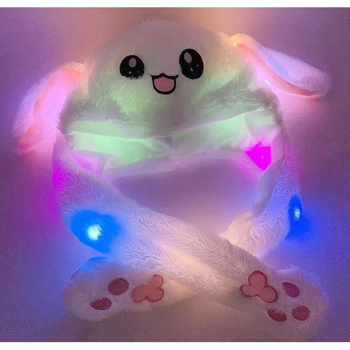 Jual TOPI BUNNY PUTIH PINK PIKACHU STITCH UNICORN KUDA PONY PANDA LAMPU ...