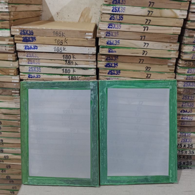Jual SCREEN SABLON 25x35 T.12/14, T.48,54/55,T.61,T.77,T.90 ( PUTIH ...