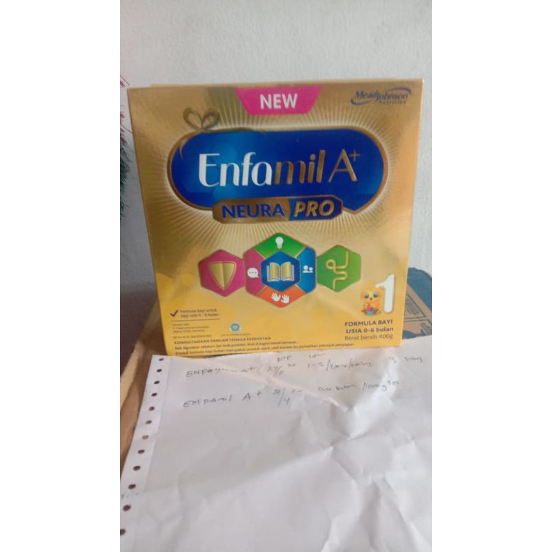 Jual susu enfamil a+ 1 neura pro 400gr | Shopee Indonesia