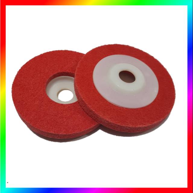Jual Batu Poles Sponge Merah Non Woven KOSOKU 4" Poles Stainless GRIT ...