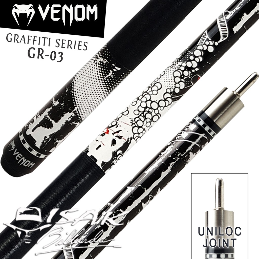 Jual Venom Pool Cue GR-03 - Graffiti Uniloc Series Billiard Stick ...