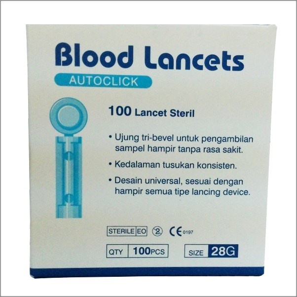Jual New Blood Lancets 28G OneMed box isi 100 pcs | Shopee Indonesia