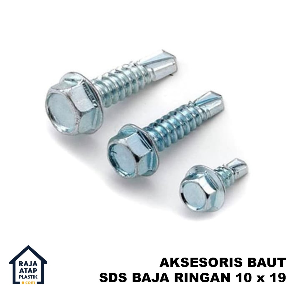 Jual Baut Baja Ringan #10 x 19 (@1000 pcs) | Shopee Indonesia