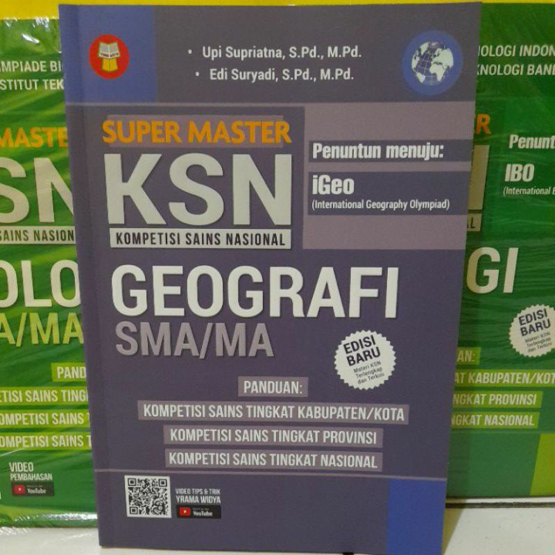 Jual BUKU SUPER MASTER KSN Kompetisi Sains Nasional GEOGRAFI SMA | Shopee Indonesia