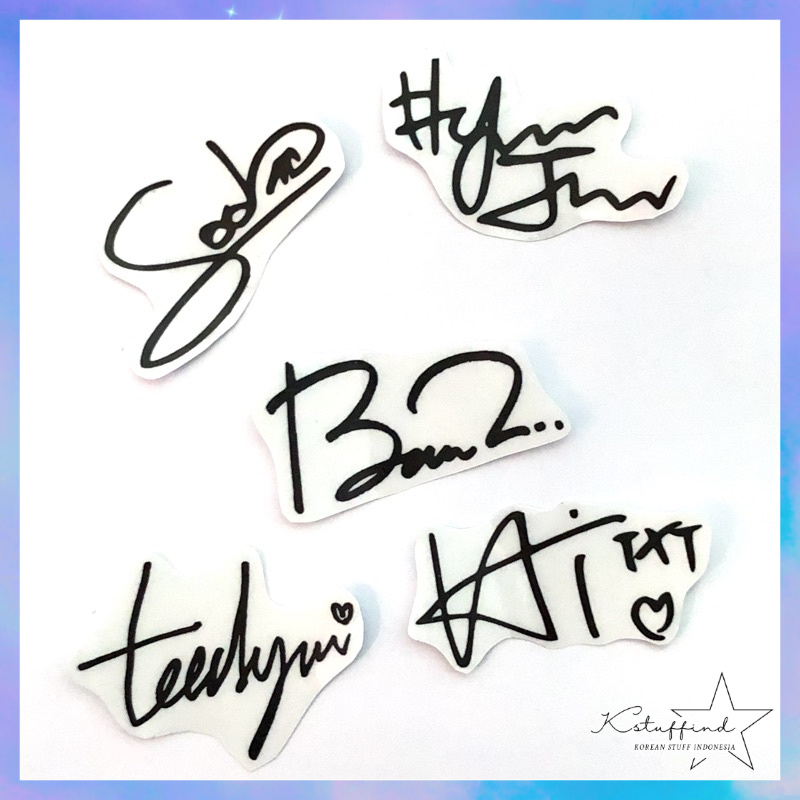 Jual [kstuffind] TXT SIGNATURE STICKER TRANSPARENT TTD STIKER TANDA ...