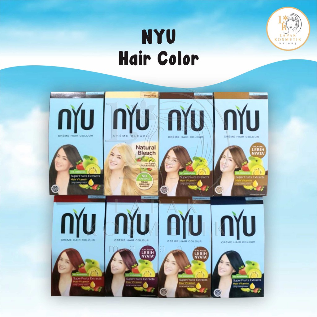 Jual NYU Creme Hair Colour Hair Color 30ml Pewarna Cat Rambut Semir ...