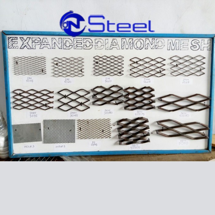 Jual Expanded Metal Diamond Mesh DM 1020 Besi Jaring 16 x 38 1200 x ...