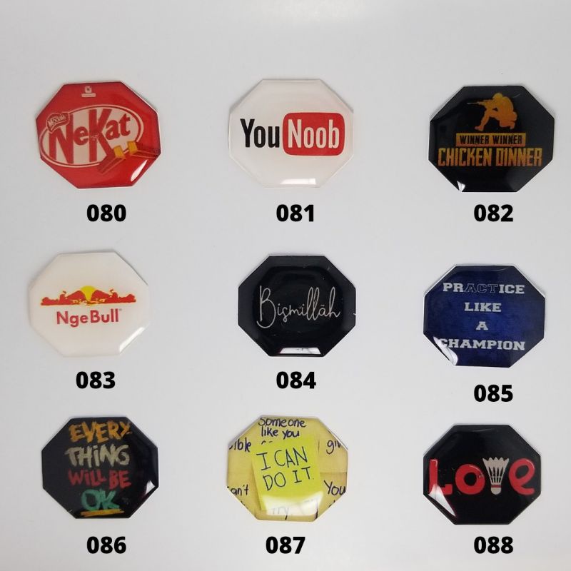 Jual Emblem Raket Badminton Accessories Stiker | Shopee Indonesia