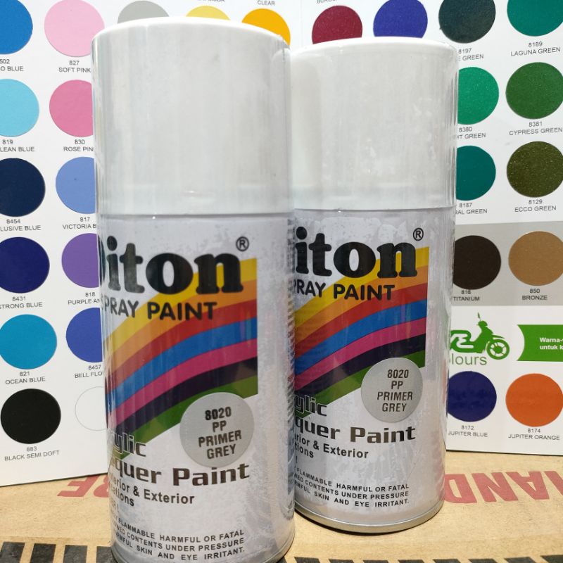 Jual Pilok Pilox Cat Diton Primer Grey 8020 Abu Abu Dasar 300cc Pilok ...