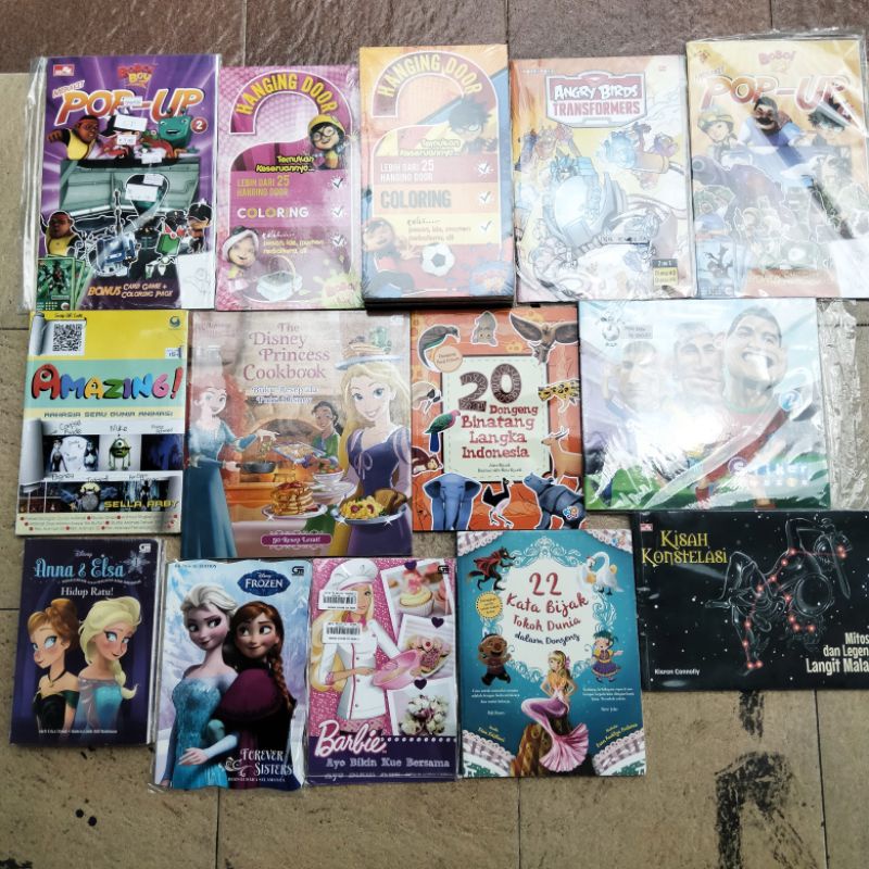 Jual Buku Anak Anak / Coloring / Transformers / 20 Binatang Langka / 22 ...