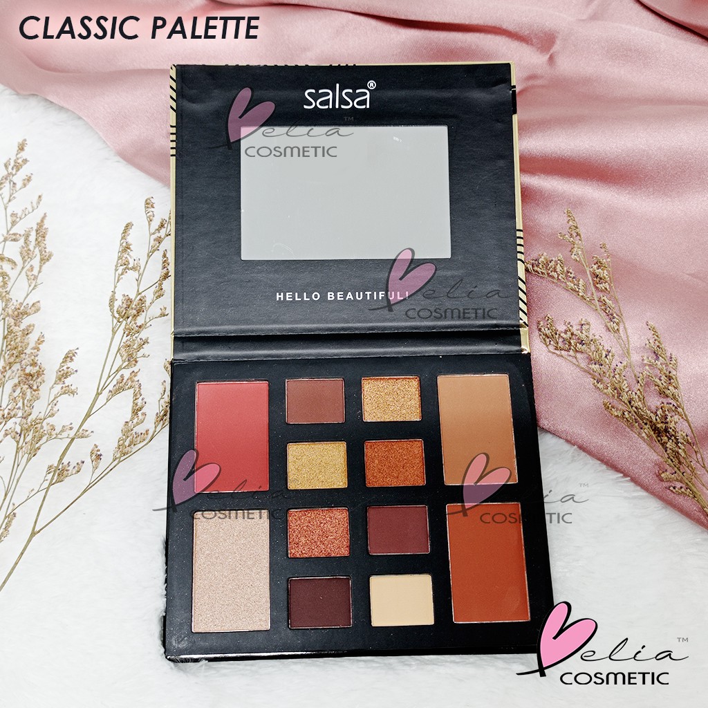 Jual BELIA SALSA Rhapsody Face Palette Eyeshadow Contour Highlighter ...