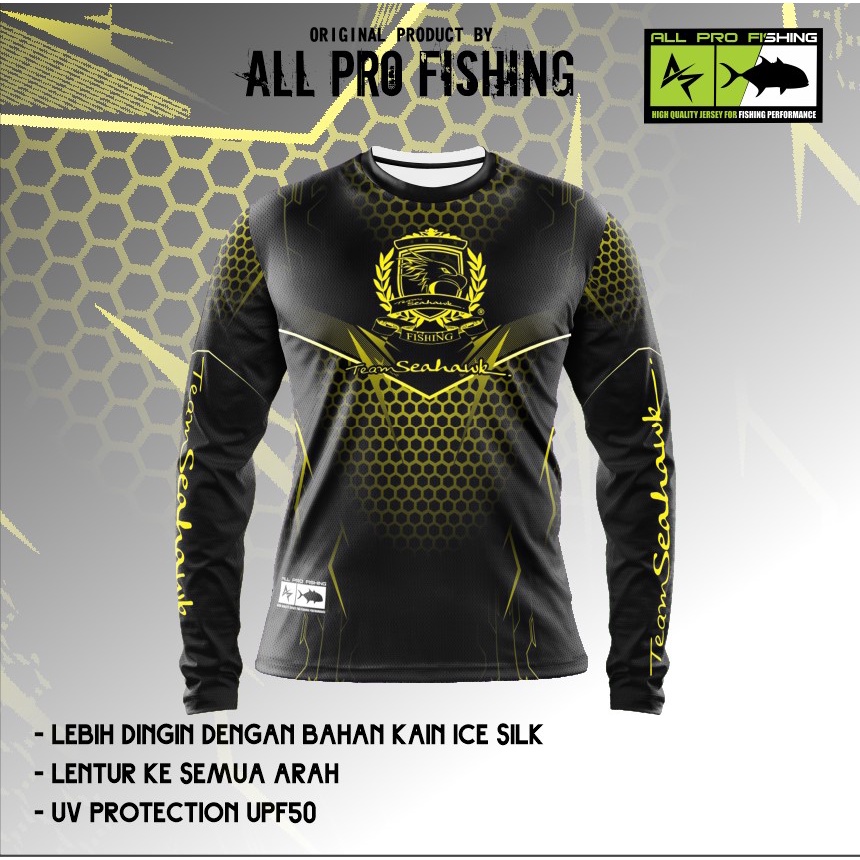 Jual Jersey mancing team Seahawk by allpro fishing bisa custom nama dan logo dengan bahan ...