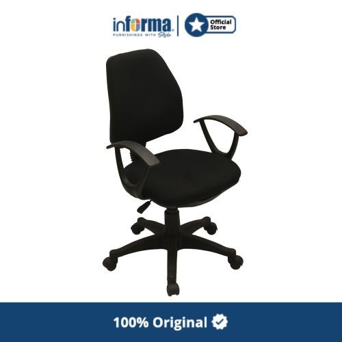 Jual Informa Kursi Kantor - Zenia Staff Chair Black | Shopee Indonesia