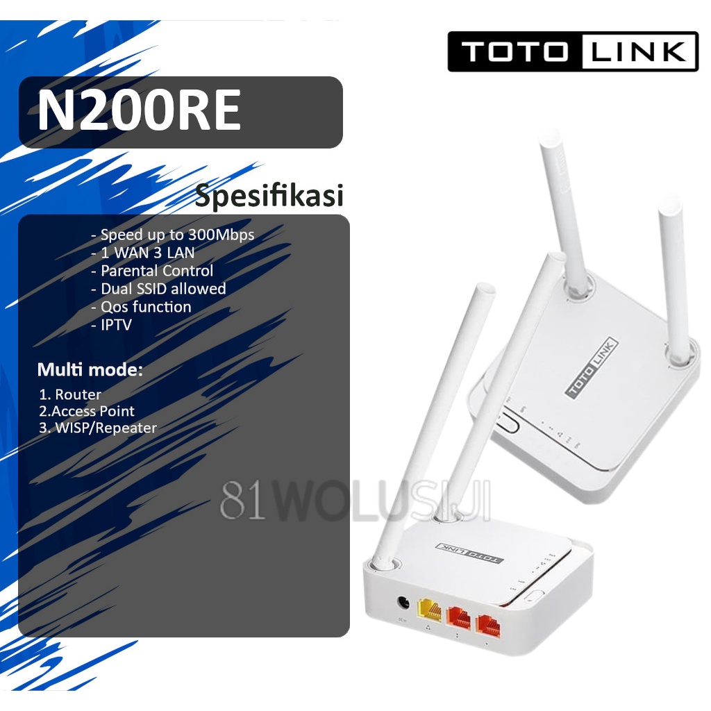 Jual TOTOLINK N200RE 300Mbps Wireless n Router | Shopee Indonesia