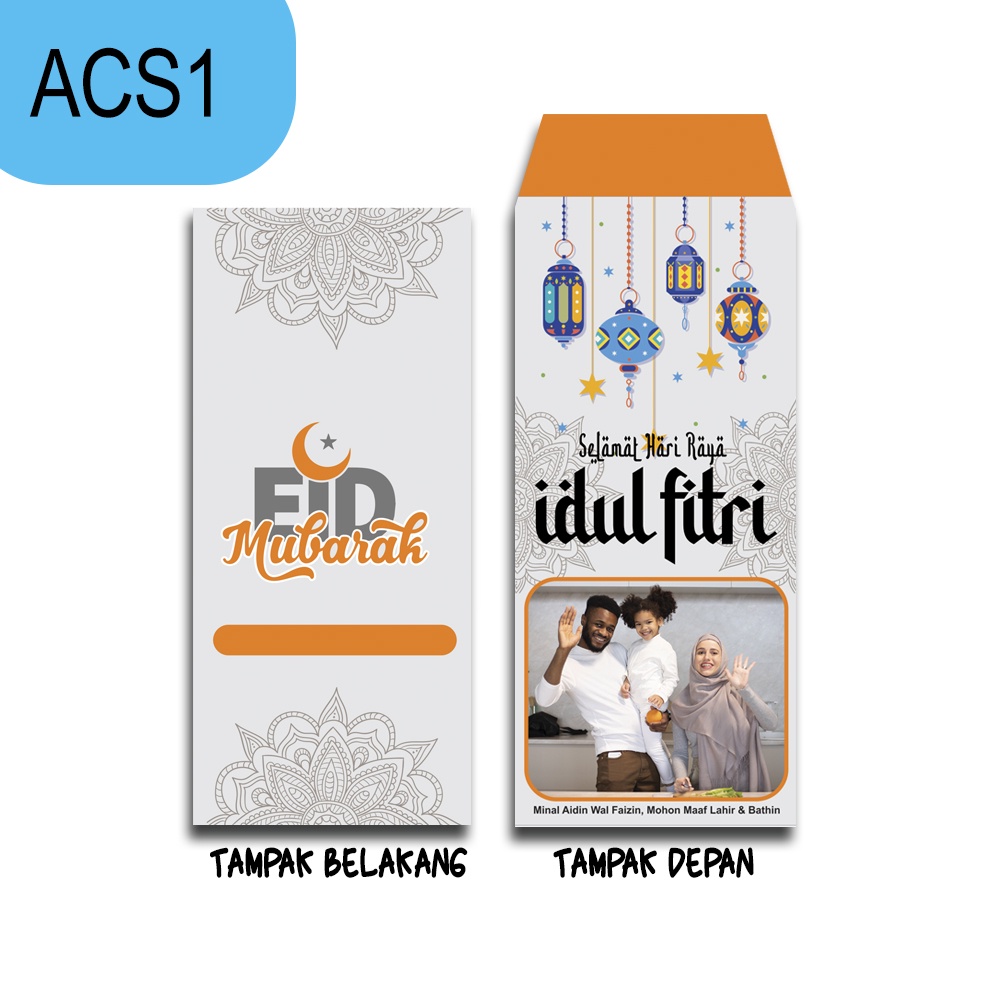 Jual cetak amplop lebaran custom foto sendiri amplop lebaran custom ...