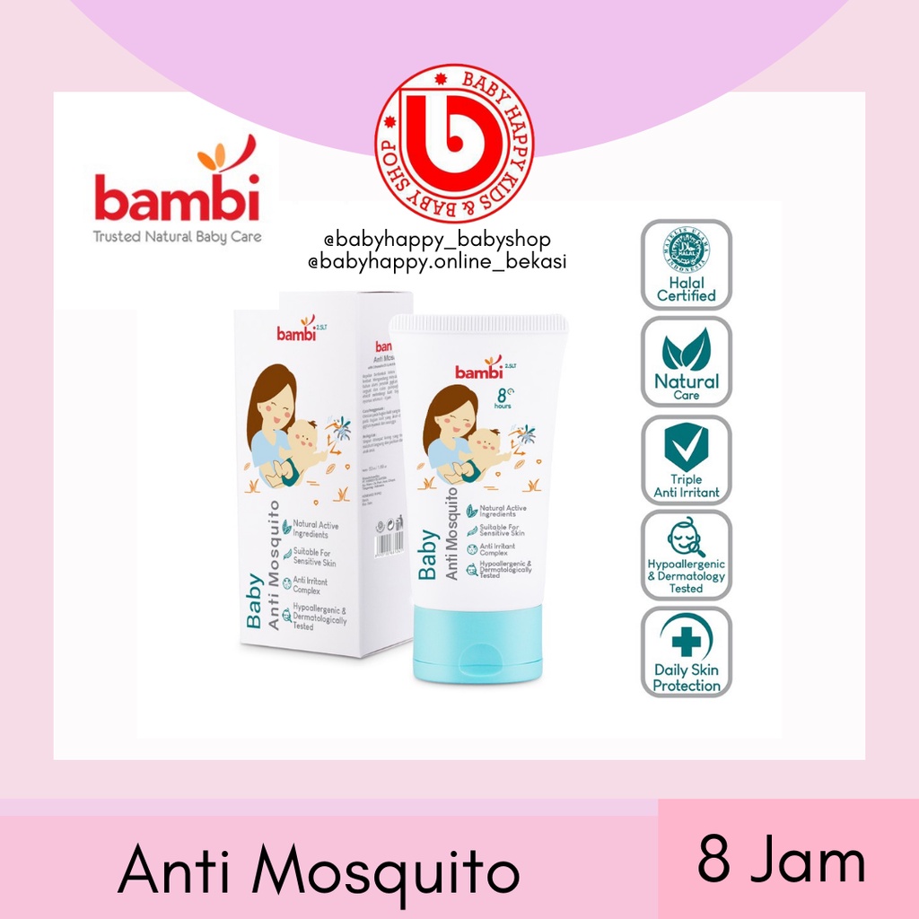 Jual BAMBI BABY ANTI MOSQUITO 50 ML - LOTION ANTI NYAMUK | Shopee Indonesia