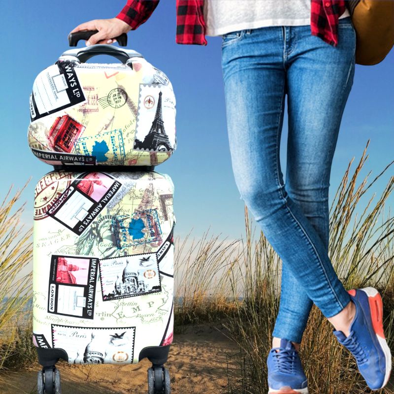 Jual Koper Motif 18 inch Kokoh dan Tahan Banting Koper Fiber Motif ...