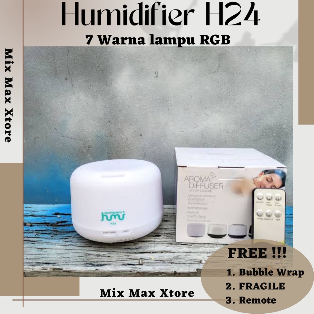 Jual Taffware HUMI Humidifier Elektrik + 7 Lampu LED 300ml Dan 500ml ...