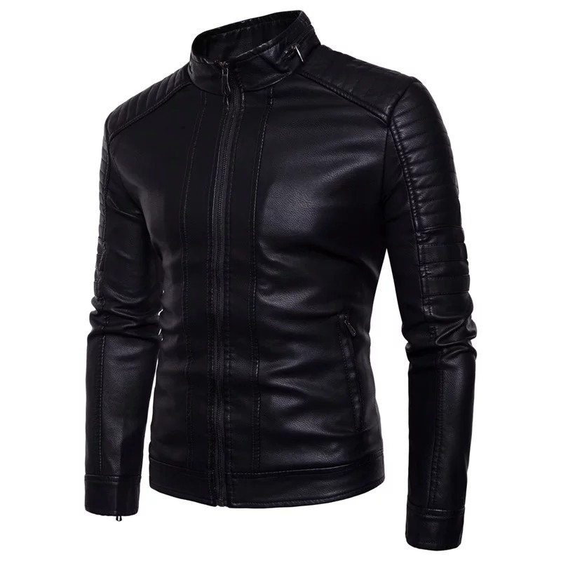 Jual Jaket kulit asli hitam pria original | Shopee Indonesia