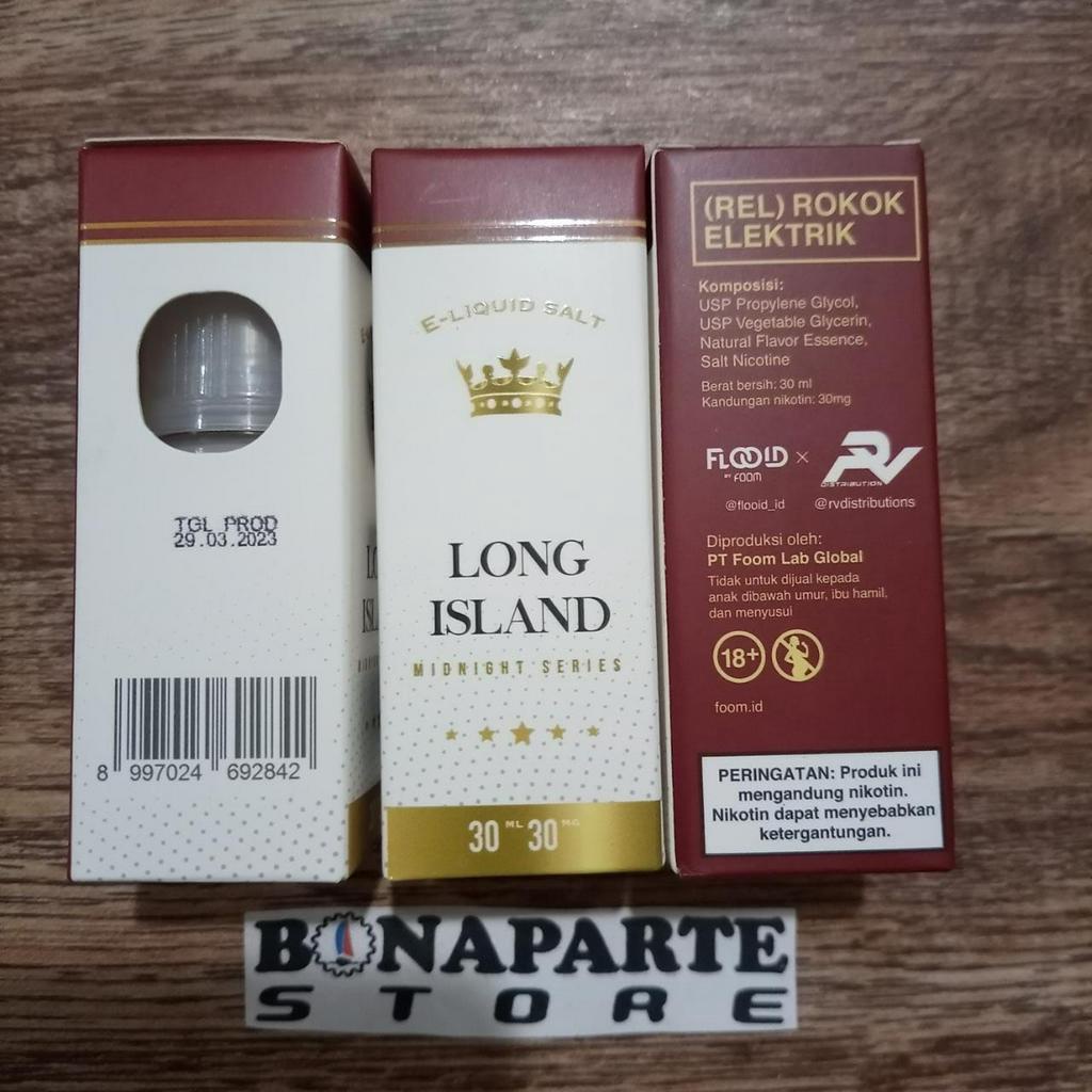 Jual FOOM Long Island Salt 30ml 30mg Cukai 2023 | Shopee Indonesia