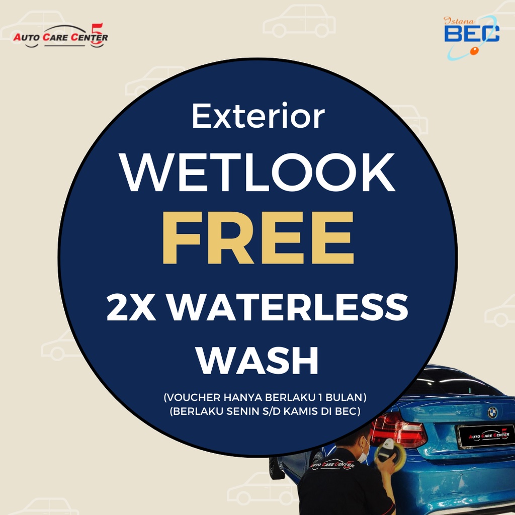 Jual Salon Mobil / PROMO / Exterior Wetlook FREE 2x Waterless + Wax ...