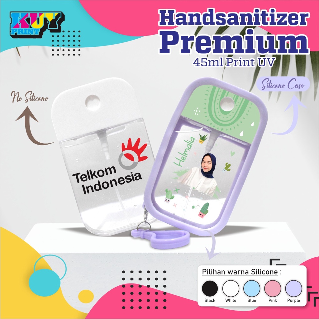Jual Custom Hand Sanitizer Pocket Spray 45ml Print UV | Shopee Indonesia