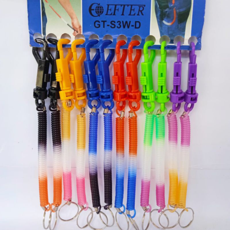 Jual Gantungan Kunci Spiral Ukuran Kecil 20cm Shopee Indonesia 