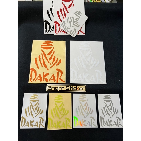 Jual STICKER DAKAR STICKER MOBIL MOTOR CUTTING | Shopee Indonesia