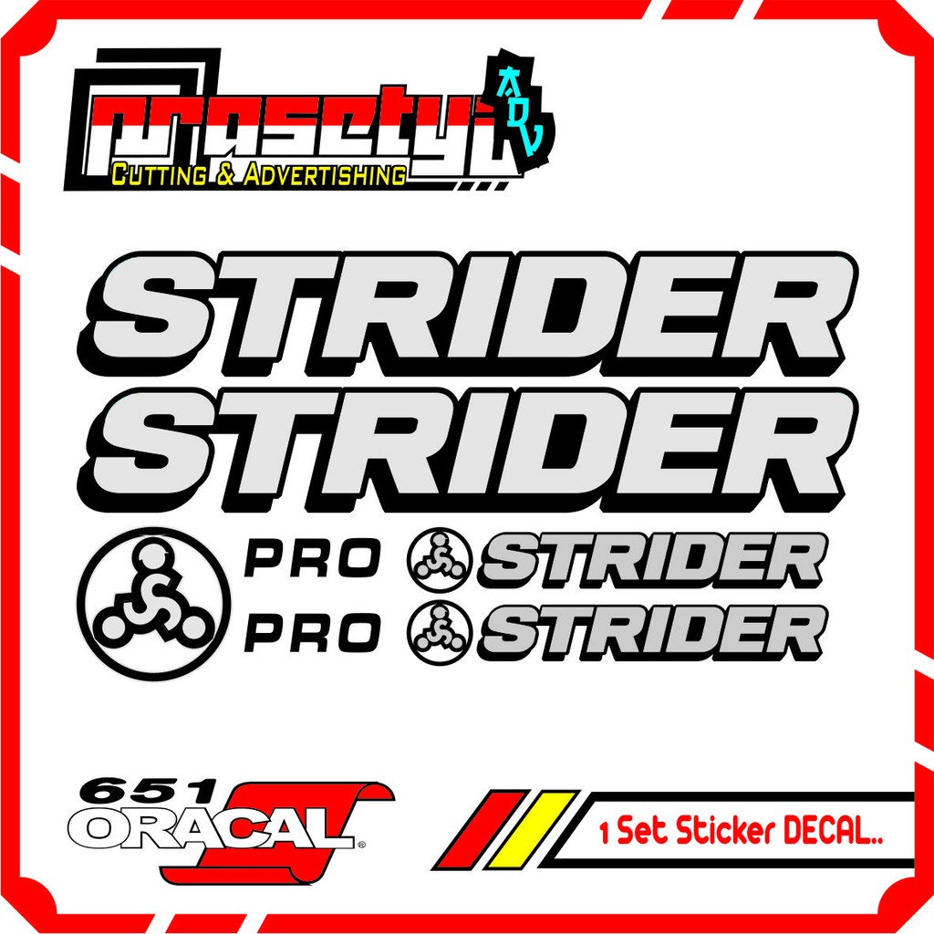 Jual Cutting sticker strider full logo | Shopee Indonesia