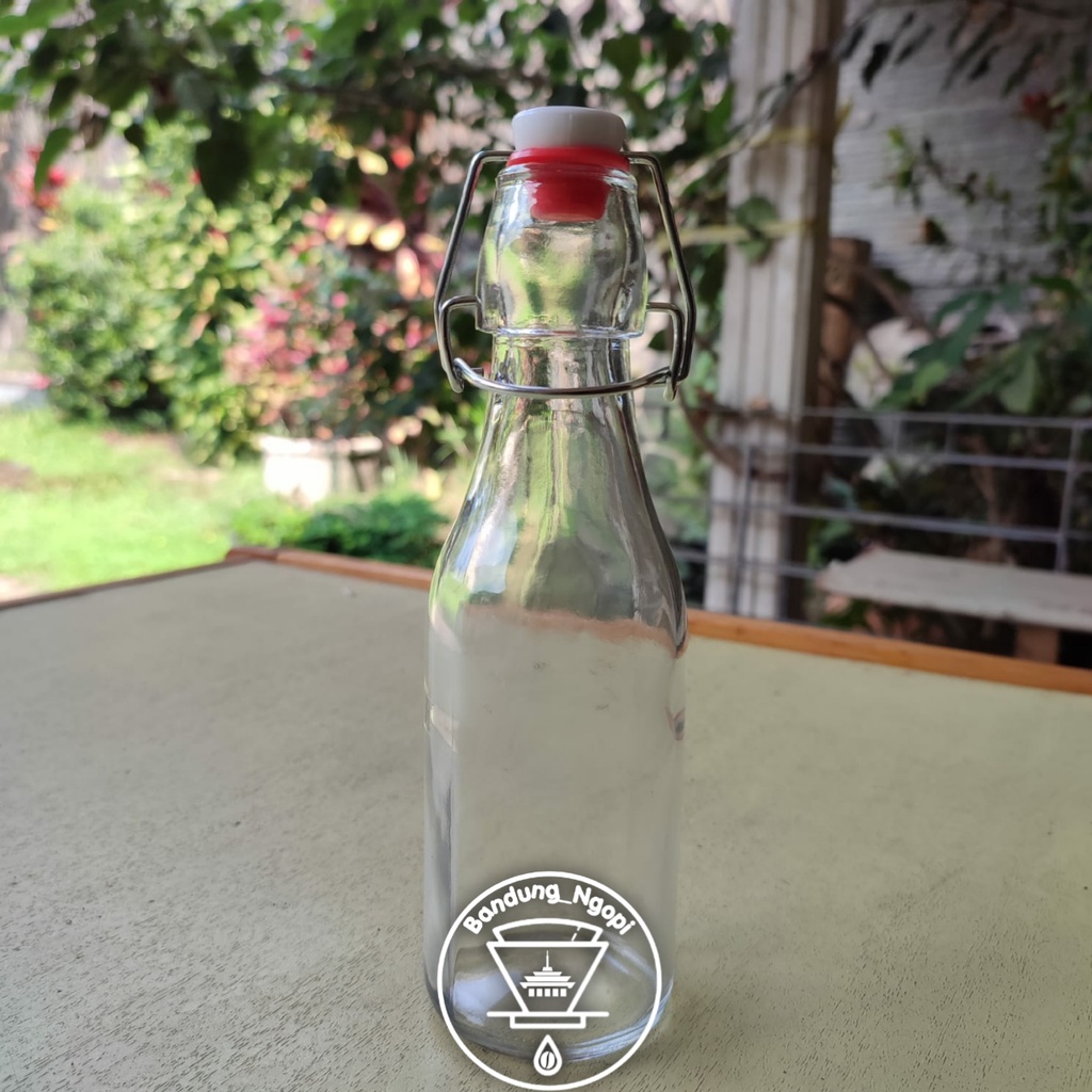Jual Botol Kaca Penyimpanan serbaguna untuk Syrup Madu Kecap 250 ml JP ...