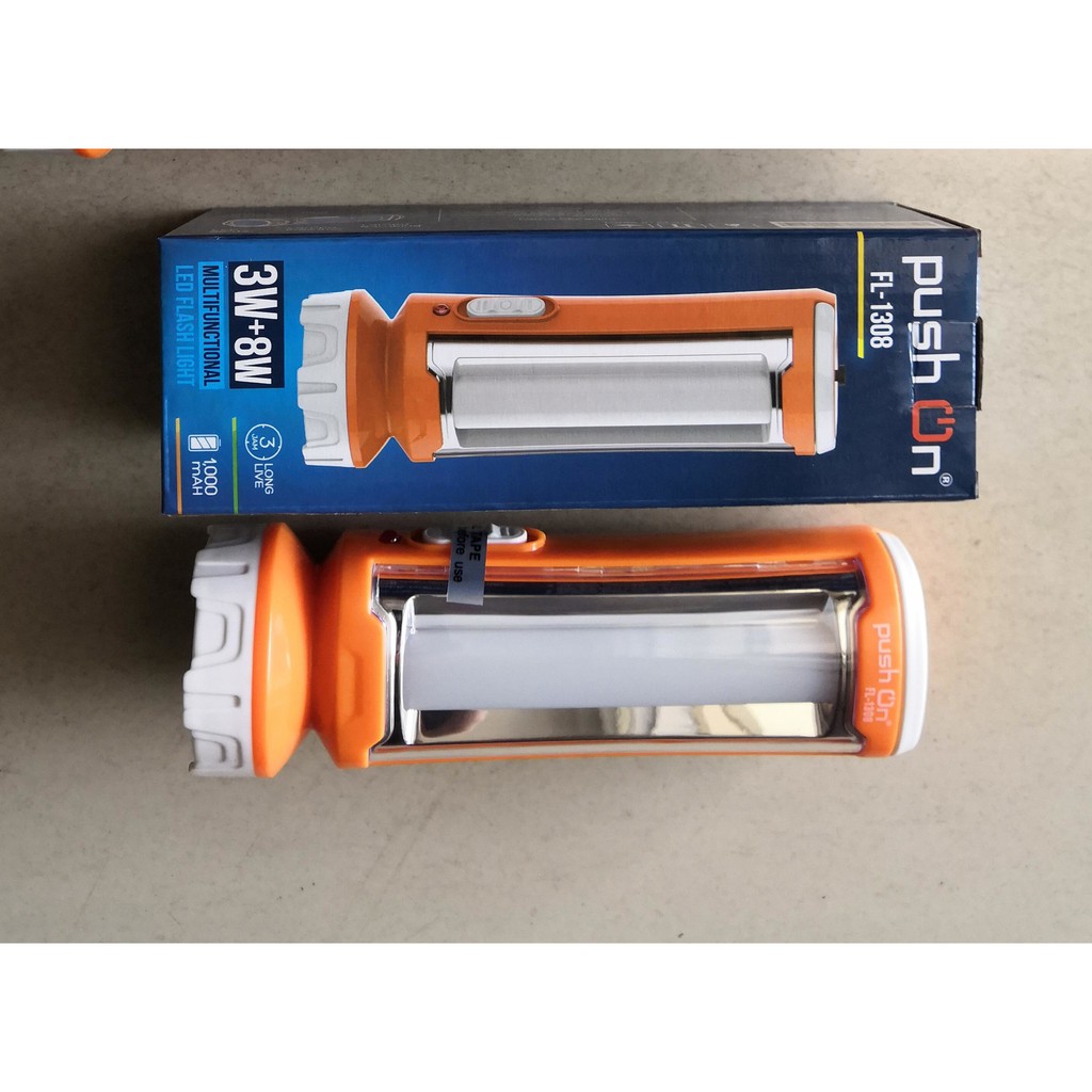 Jual Senter + Emergency Push On FL-1308 | Shopee Indonesia