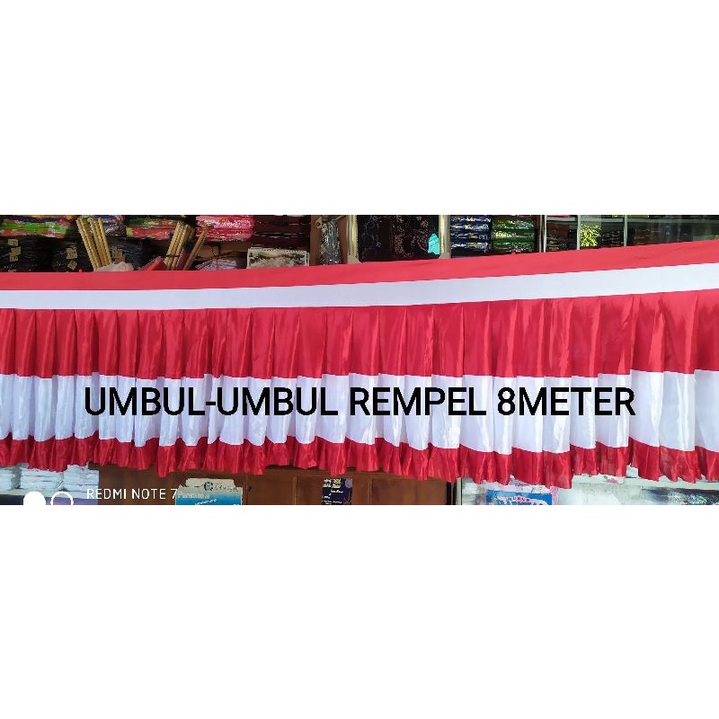 Jual UMBUL-UMBUL Kipas Rempel Rumbai Exclusive 8meter/ Bendera Gapura ...