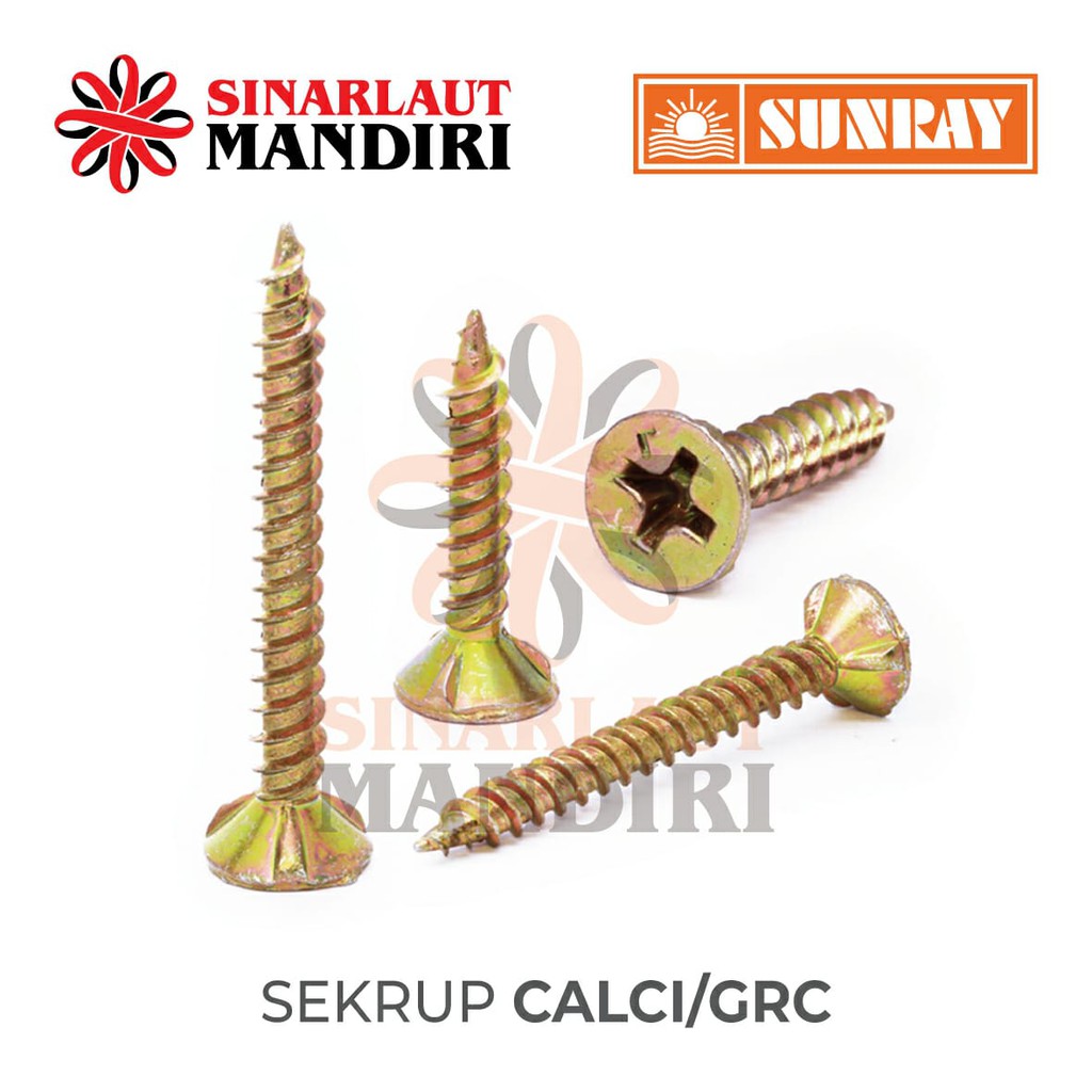 Jual Sekrup Calci / GRC Kalsiboard Warna Kuning 6 x 1 | Shopee Indonesia