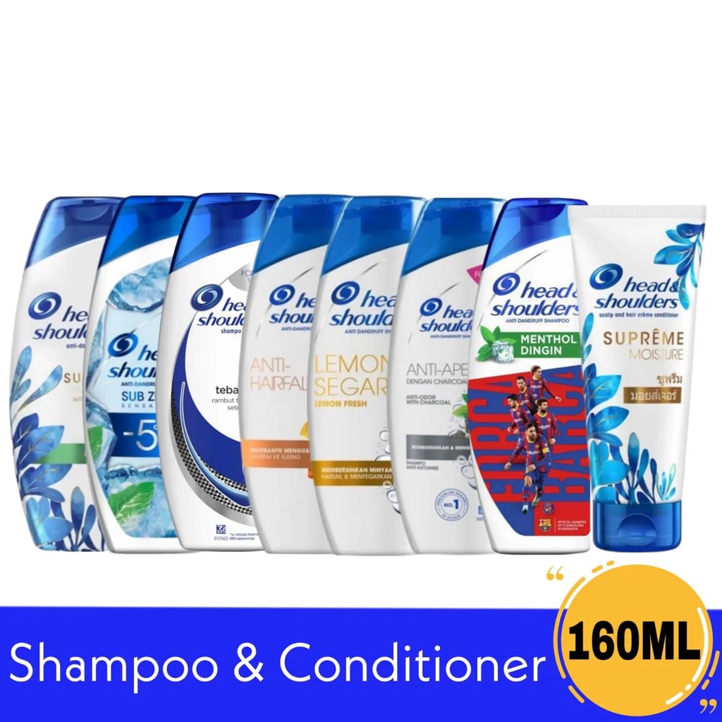 Jual HS Head & Shoulders Shampoo & Conditioner 160ml | Shopee Indonesia