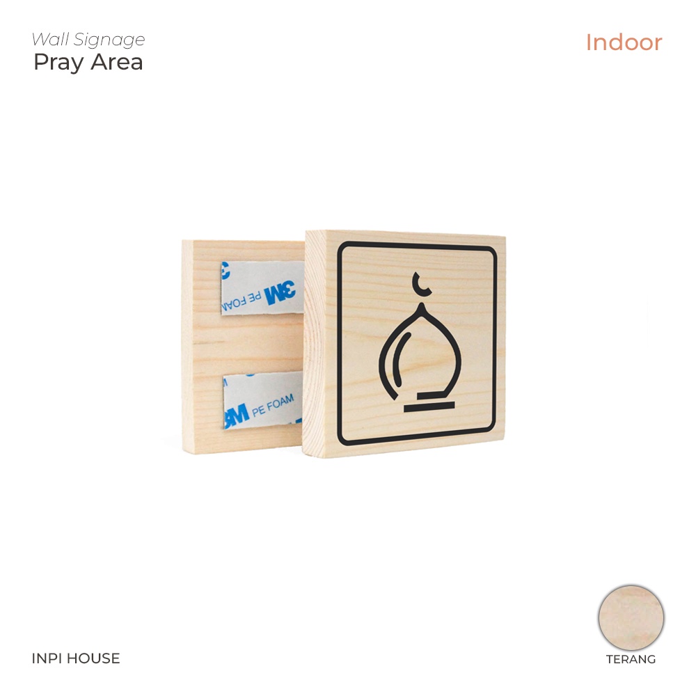 Jual sign mushola - mosque sign system - wall sign - ruang ibadah ...