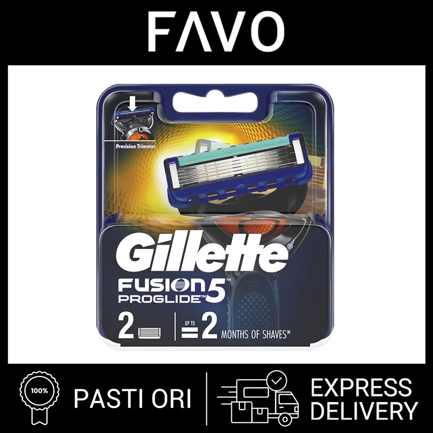 Jual Pisau Cukur Gillette Fusion Proglide 2 Cartridges - Alat Cukur ...