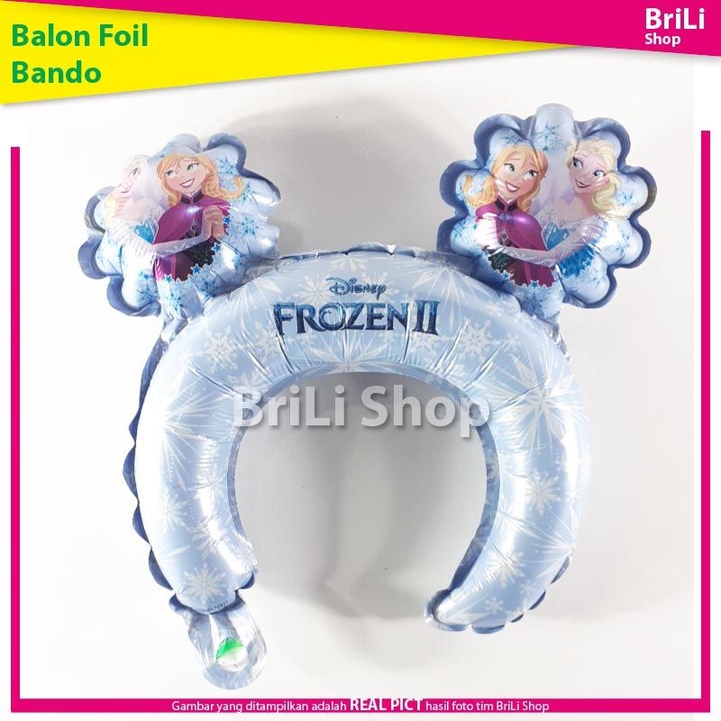 Jual Balon Foil Bando Karakter Frozen 2 Anna Elsa | Shopee Indonesia