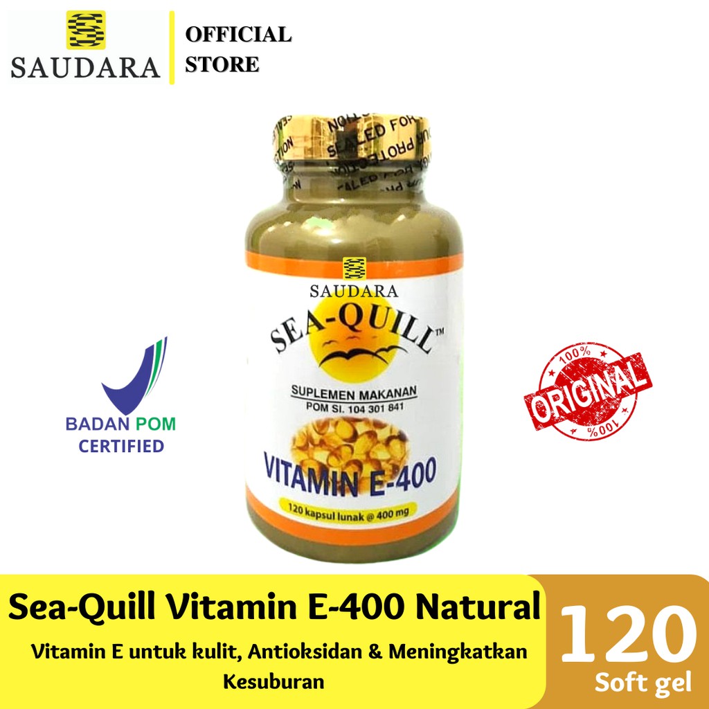 Jual Sea-Quill Vitamin E 400 IU (120 Softgel) | Shopee Indonesia